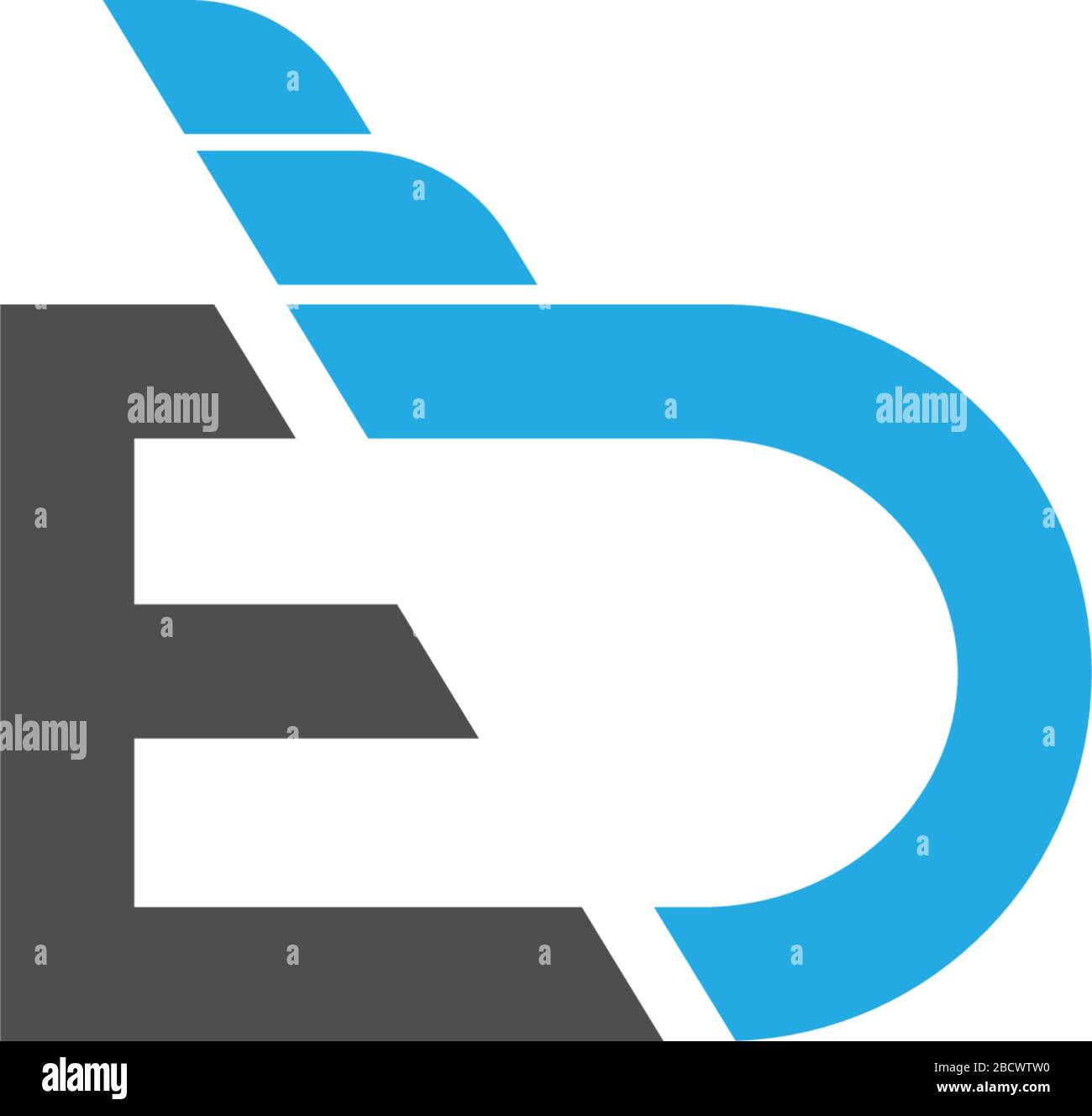 Letter ed logo images design vector Stock Vector Image & Art - Alamy