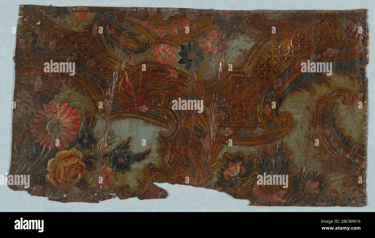 Sidewall. Research in ProgressLarge floral bouquet within framework of ...