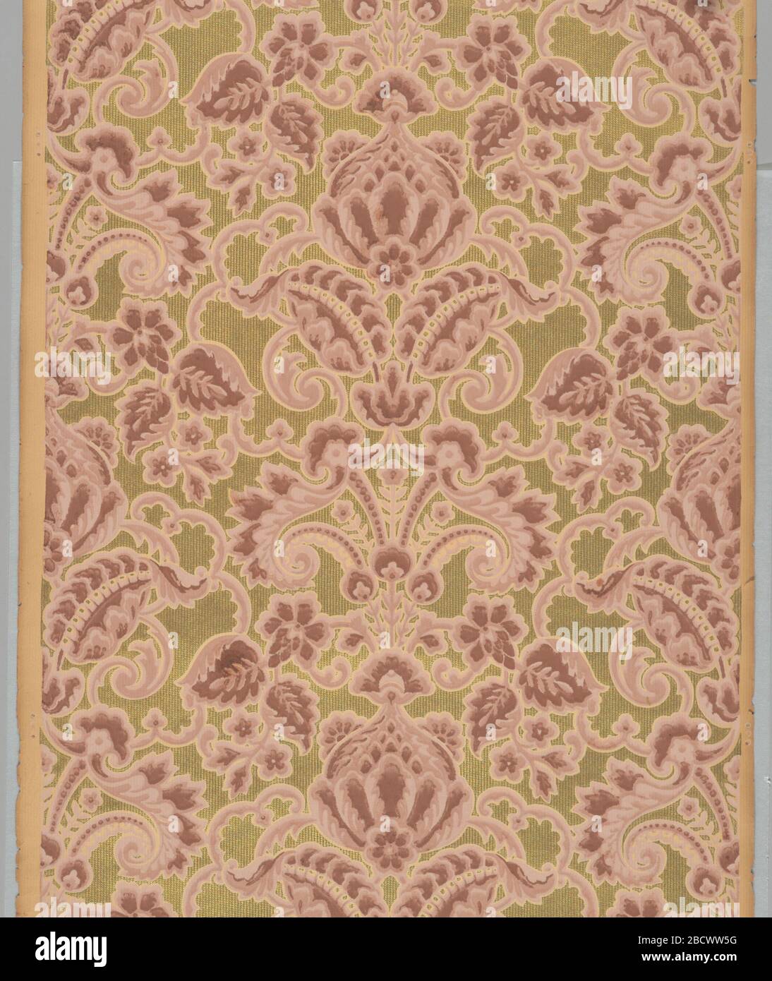 Sidewall. Research in ProgressStylized floral or pomegranate design ...