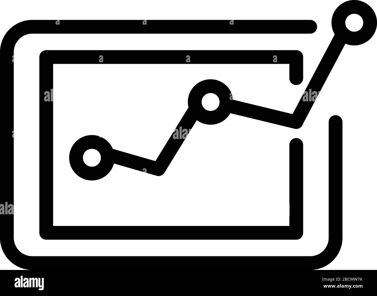Finance graph chart icon, outline style Stock Vector Image & Art - Alamy