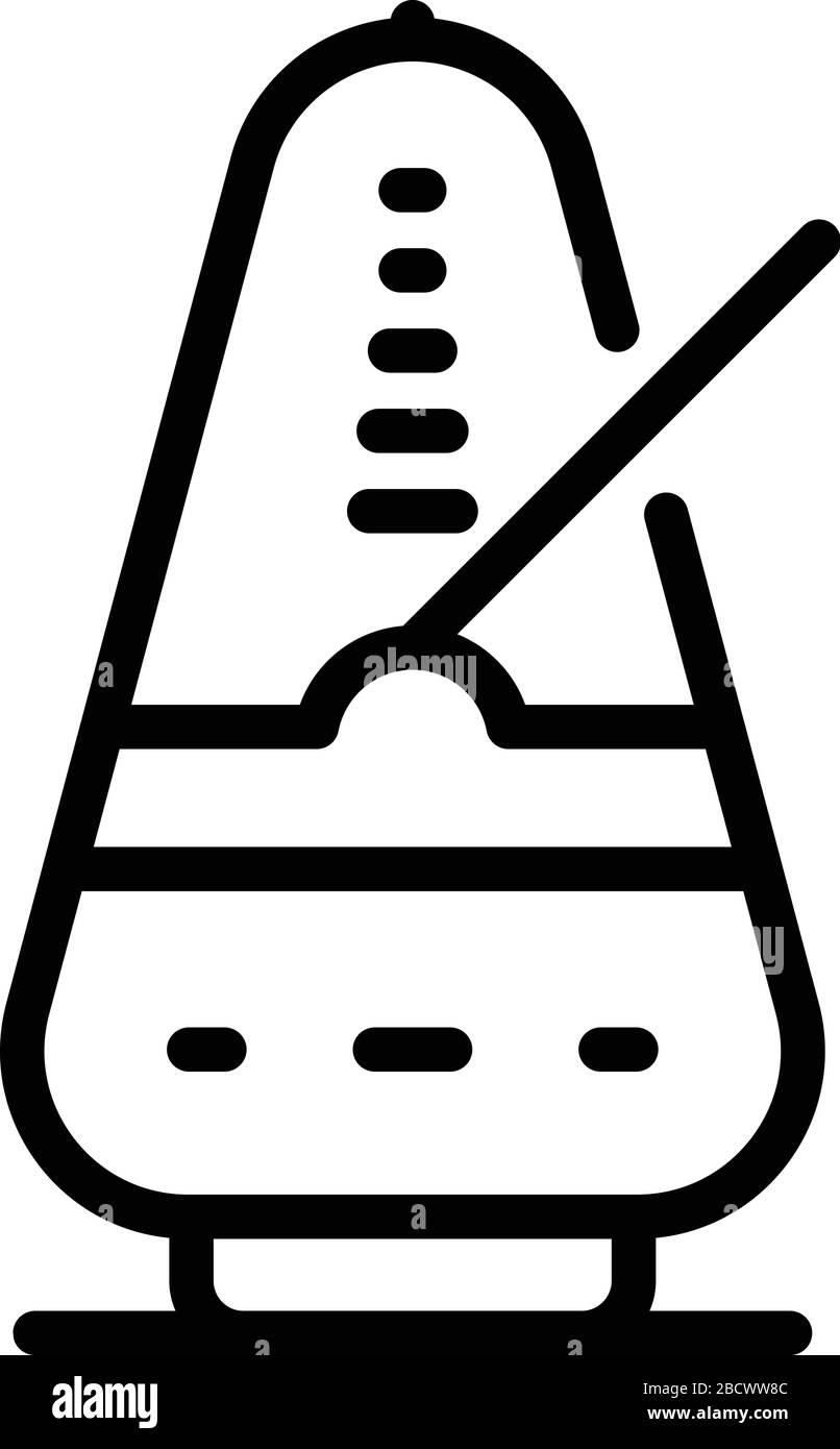 Metronome symbol Black and White Stock Photos & Images - Alamy