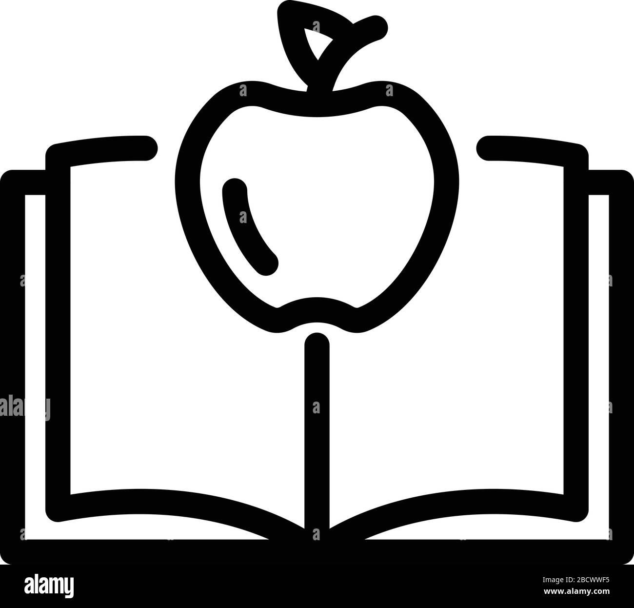 Apple book gravity icon, outline style Stock Vector Image & Art - Alamy