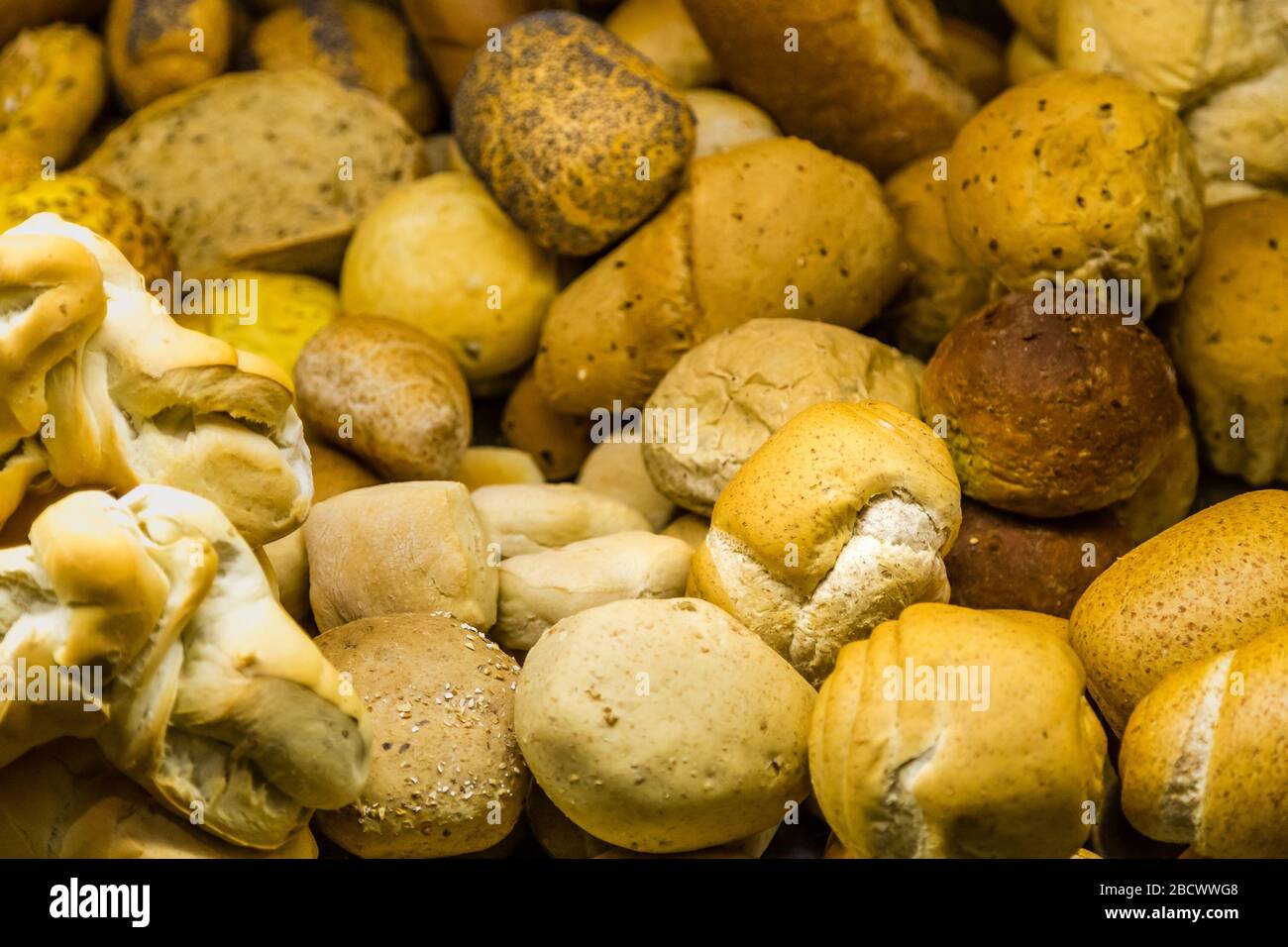 closeup of Italian breads in different shapes and kinds Stock Photo - Alamy