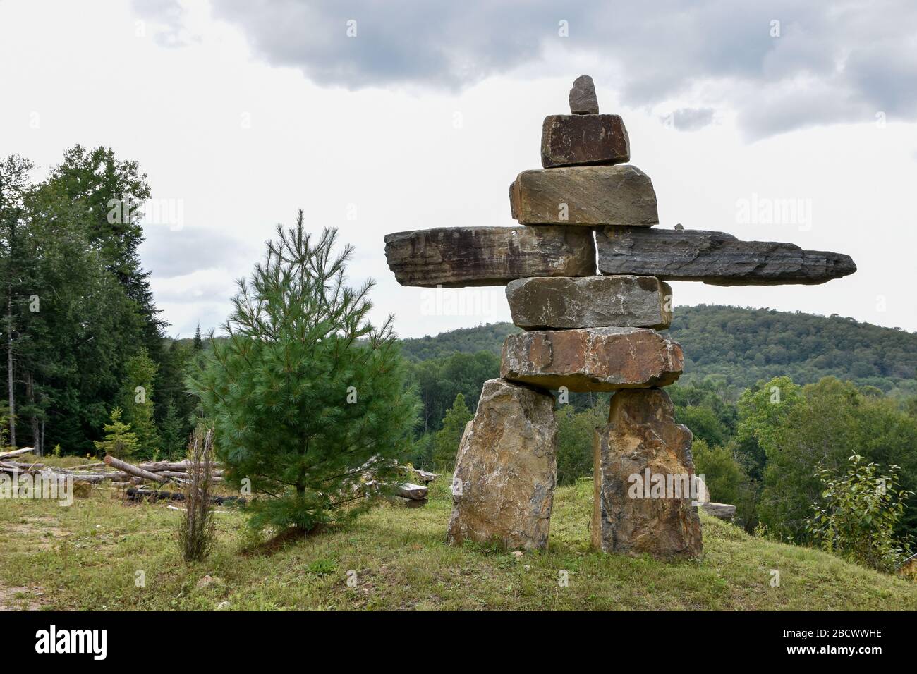 Inuksuk stone structure hi-res stock photography and images - Alamy