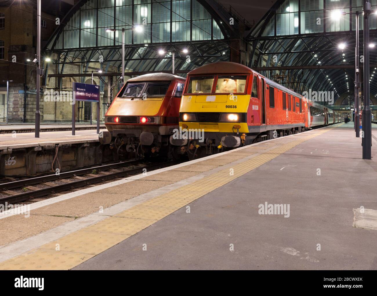 LNER class 91 and DB Cargo class 90 electric locomotives at London ... LNER class 91 and DB Cargo class 90 electric locomotives at London ...
