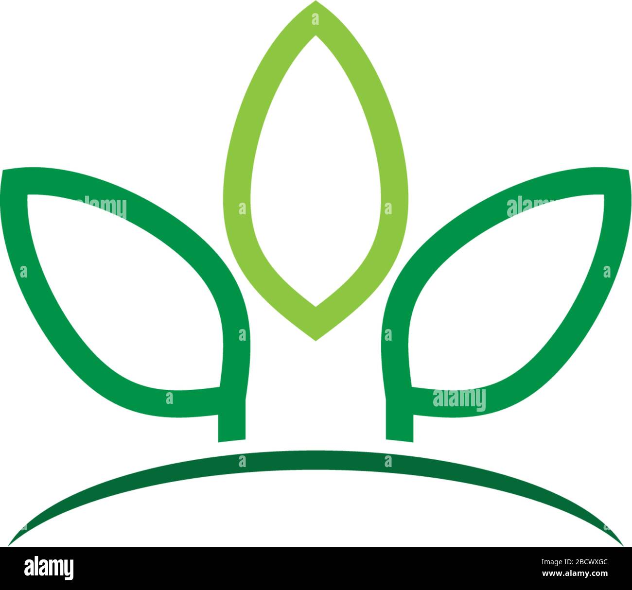 Leaf icon logo template illustration Stock Vector Image & Art - Alamy