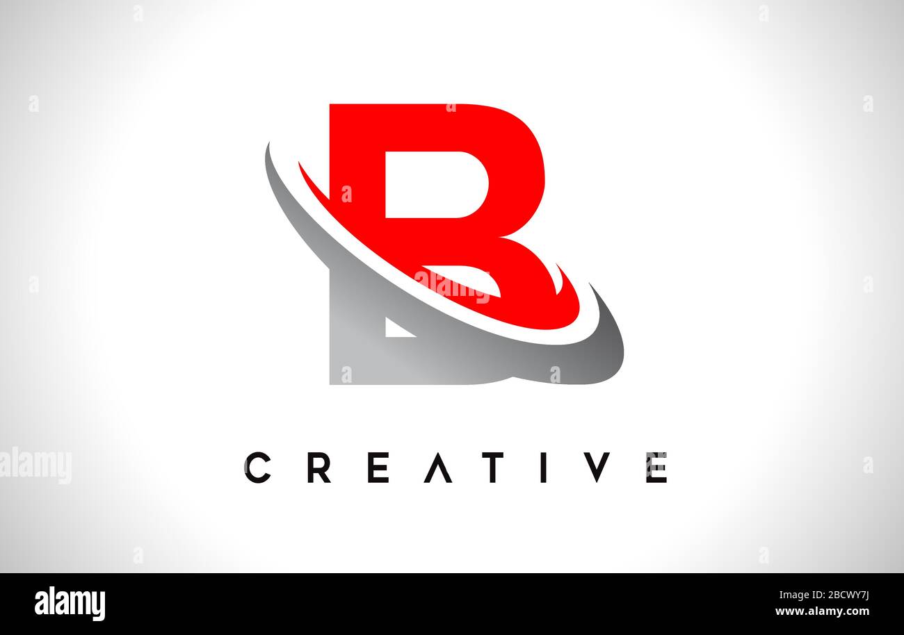 Red b logo Stock Vector Images - Alamy