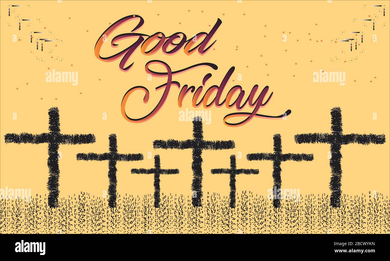 Good Friday Religious Holiday Sign Background Template. Good Friday ...
