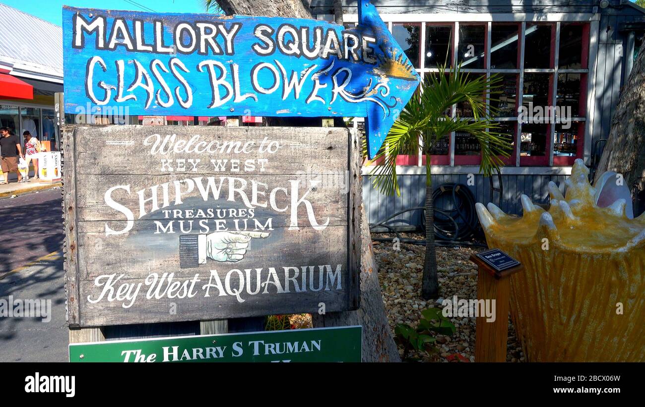 Beautiful Mallory Square on Key West - KEY WEST, USA - APRIL 12, 2016 ...