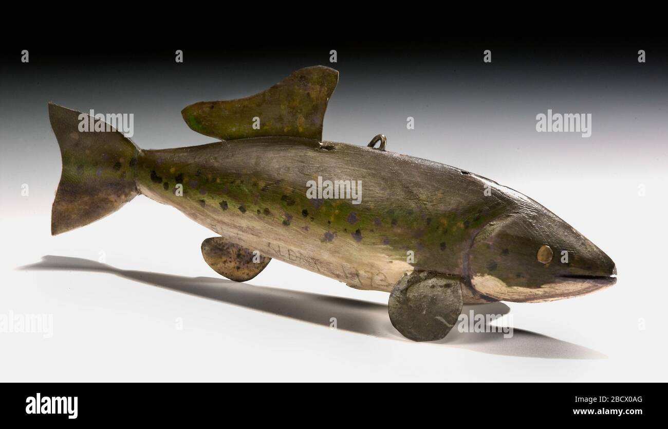 Brook Trout Decoy. Carved fish decoys are one of the earliest forms of ...