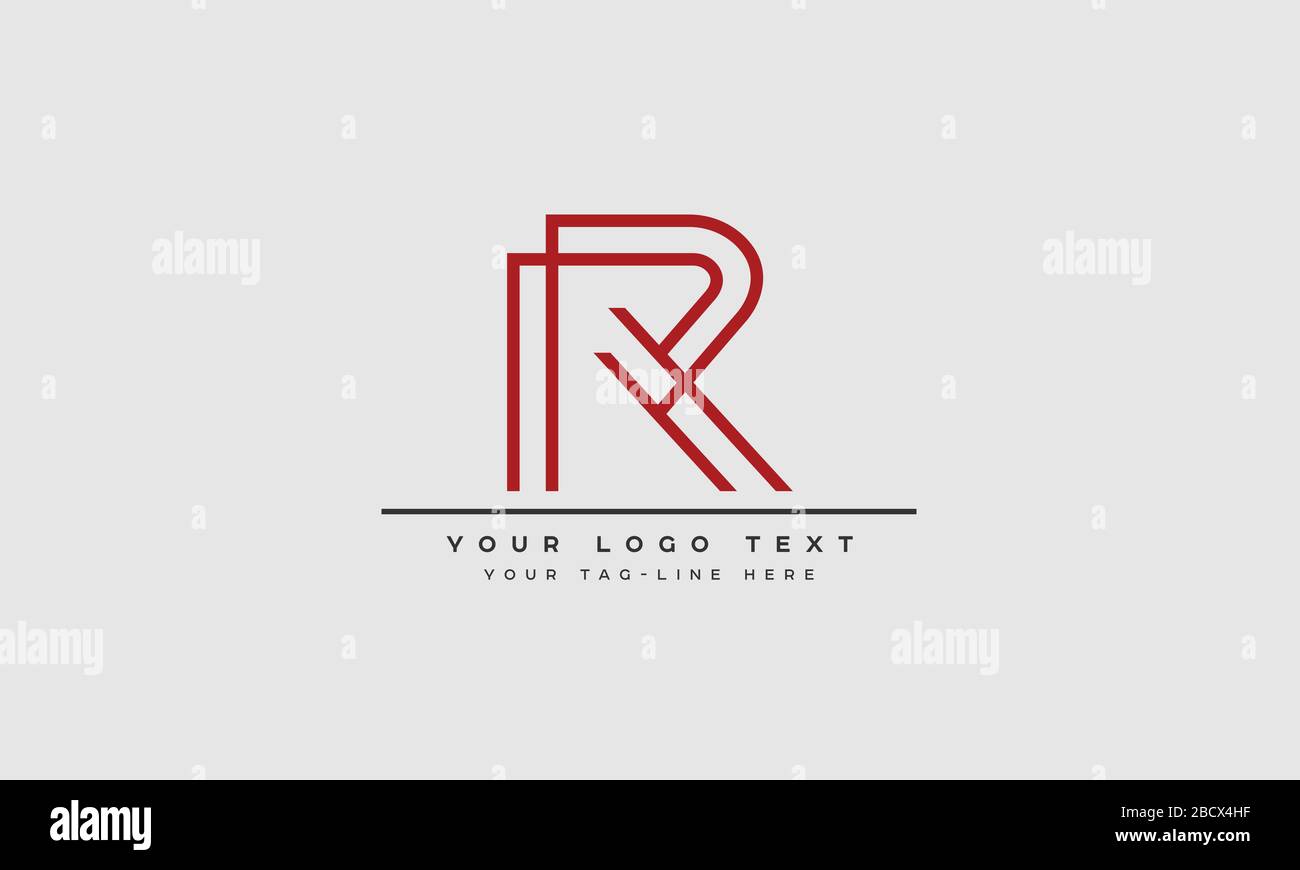 Abstract Letter R, RR Logo Design Stock Vector Image & Art - Alamy