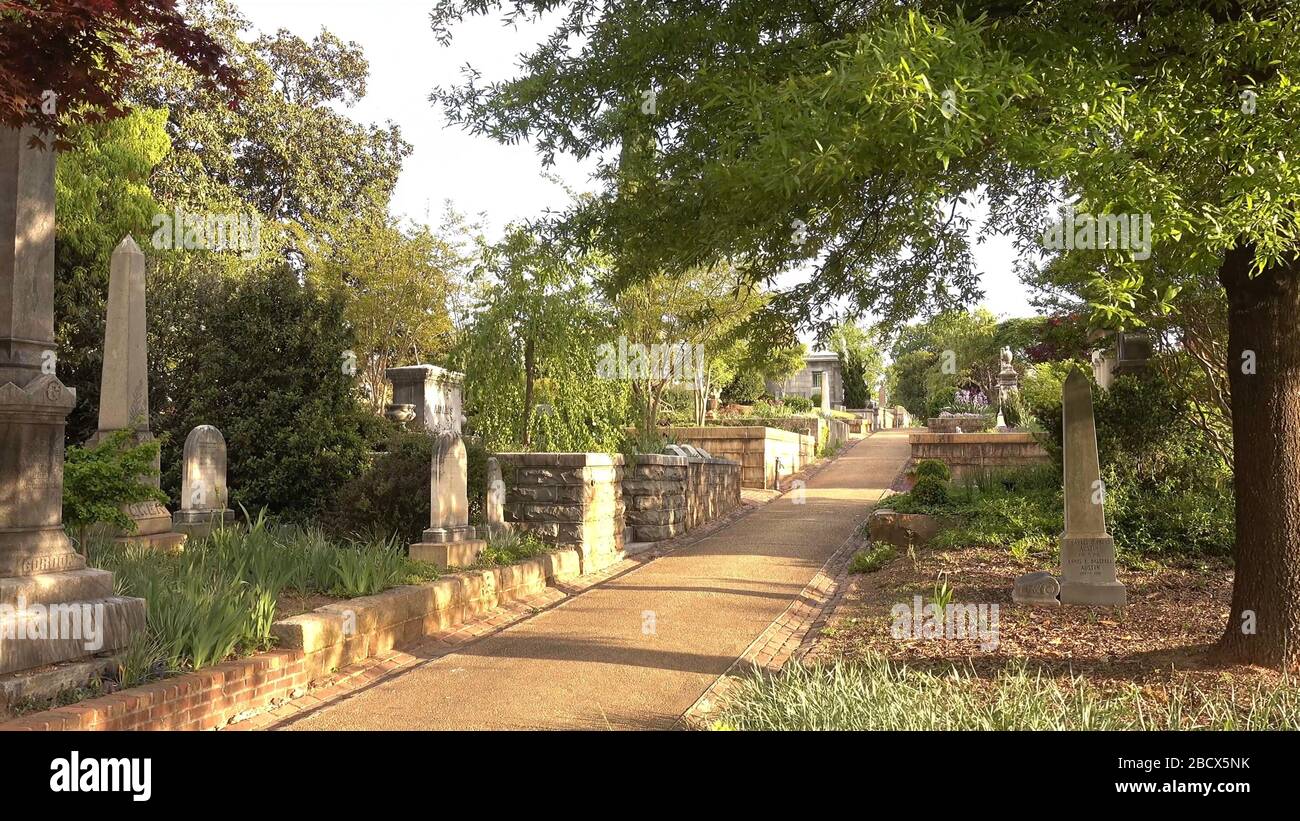 Oakland Cemetery Atlanta - ATLANTA, USA - APRIL 20, 2016 Stock Photo ...