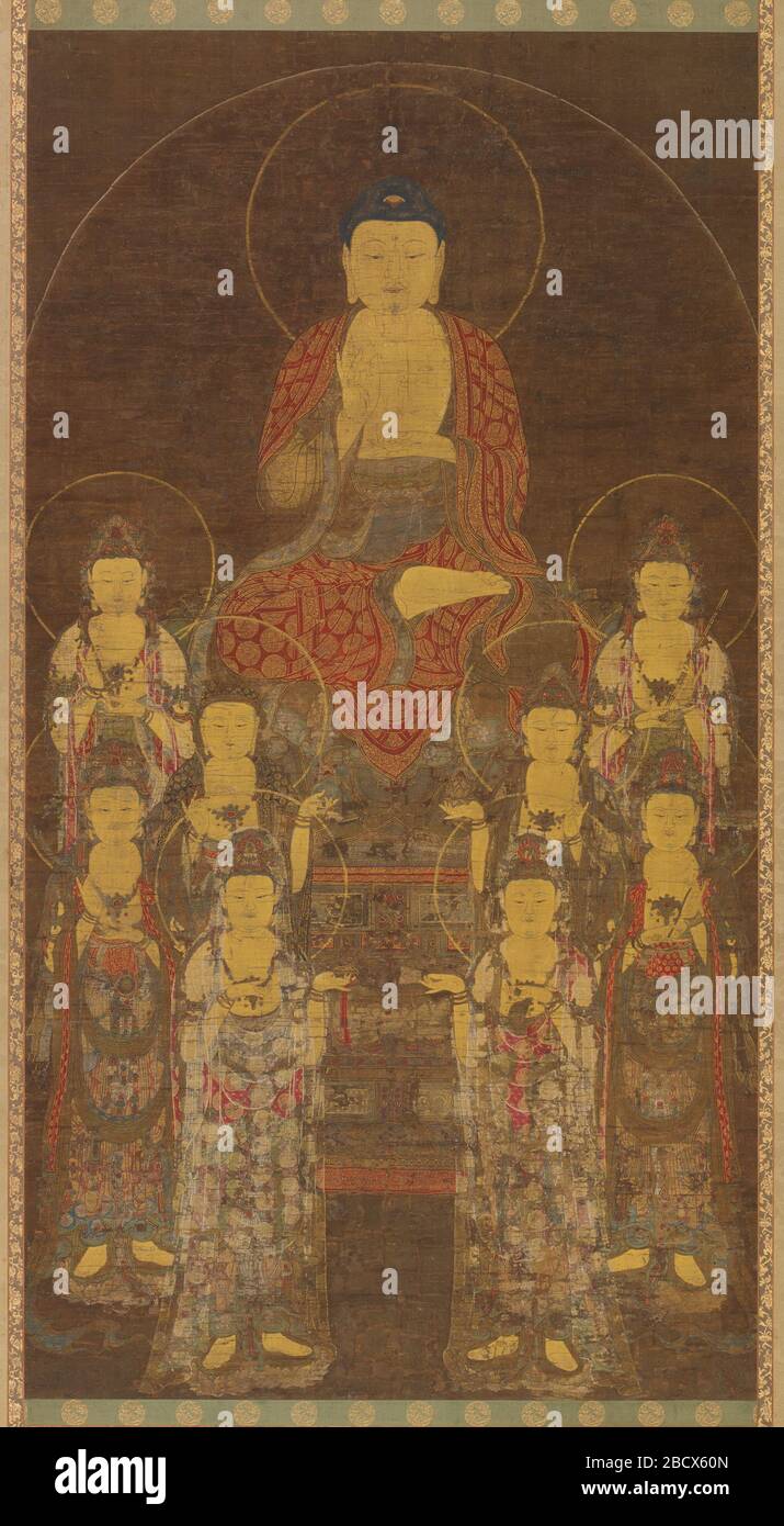 Buddha Amitabha Amita and the Eight Great Bodhisattvas. Yamanaka and Co ...