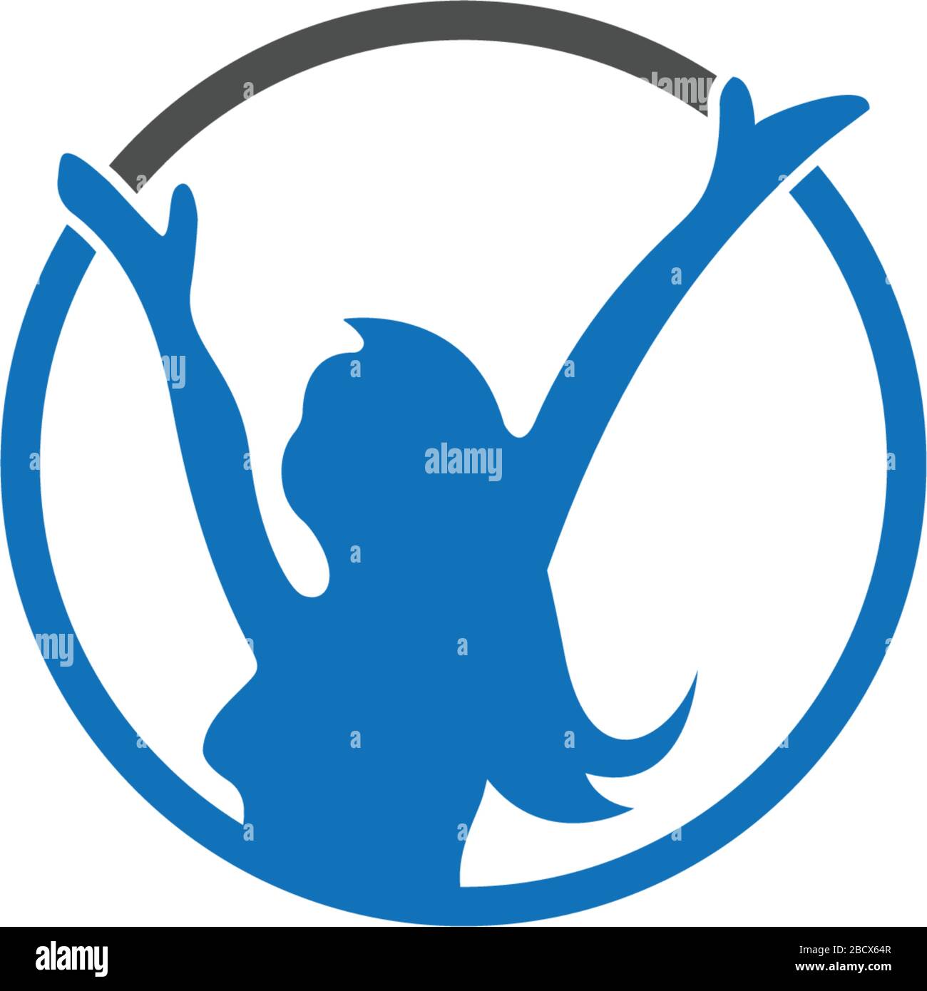Female Fitness logo icon illustration Stock Vector Image & Art - Alamy