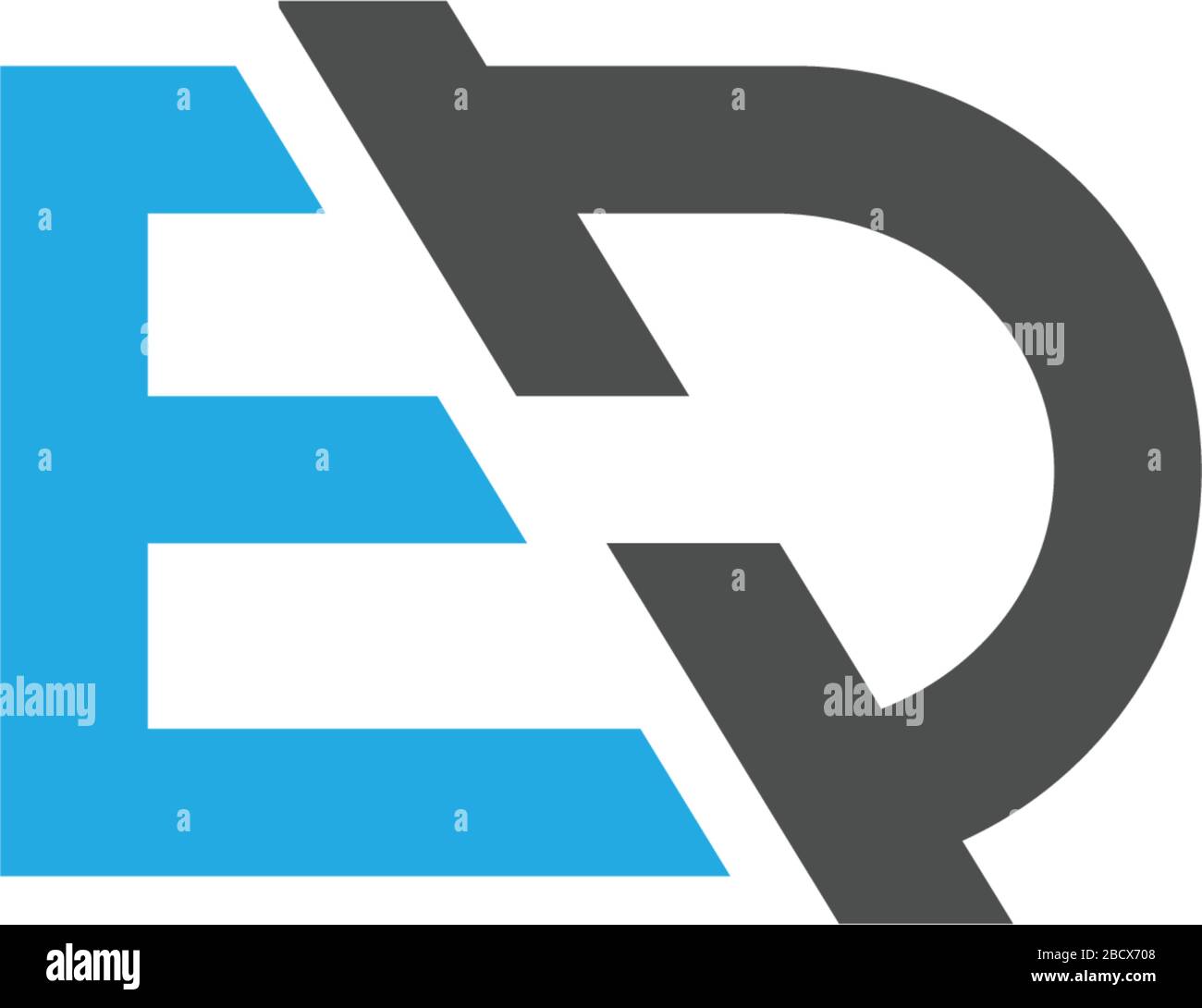 Letter ed logo images design vector Stock Vector Image & Art - Alamy