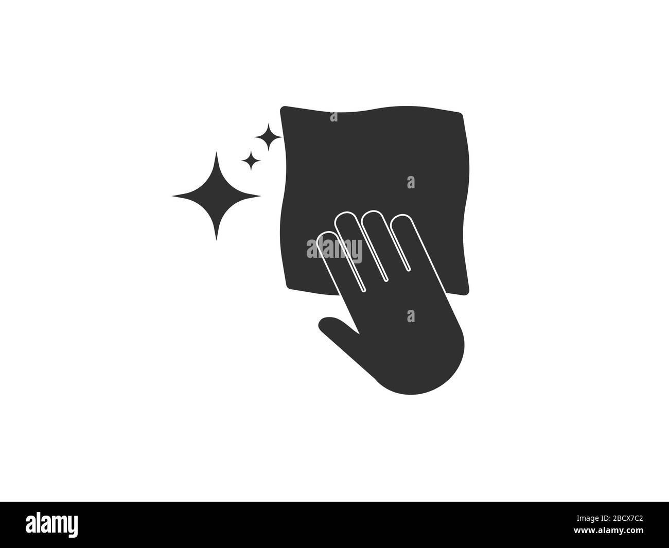 Disinfection clean surface icon. Vector illustration, flat design Stock ...