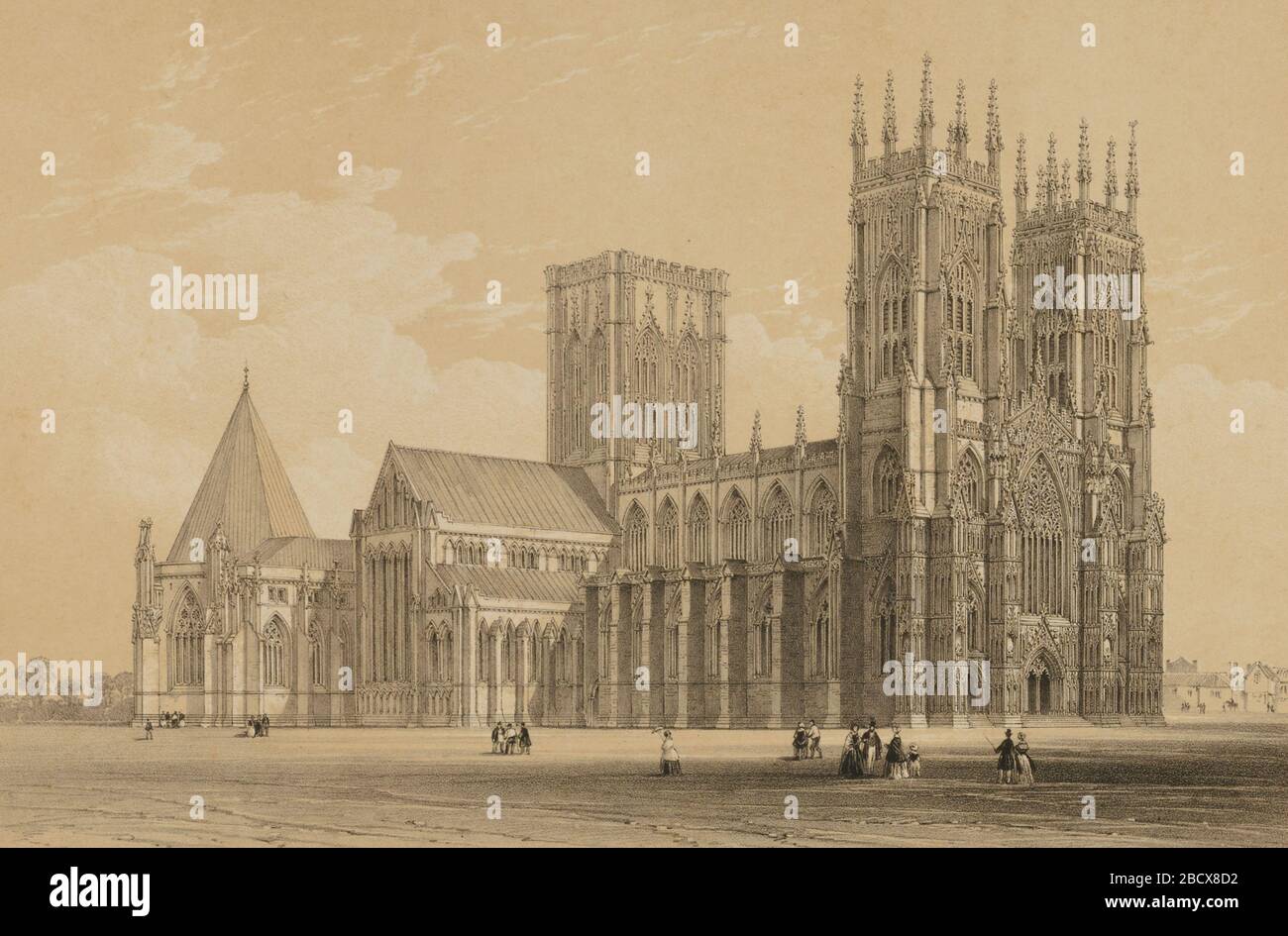 North West View York Cathedral Stock Photo - Alamy