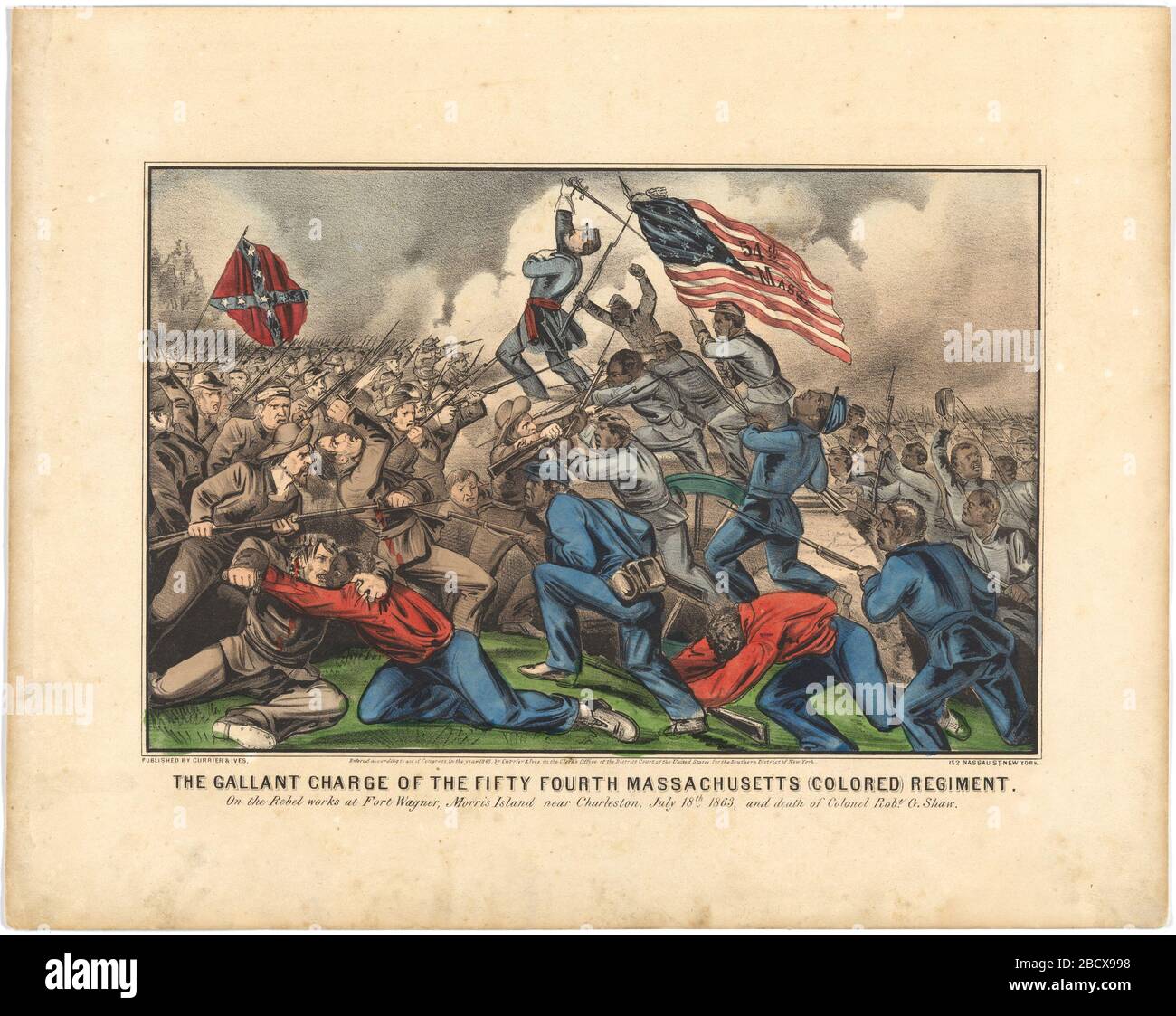The Gallant Charge of the FiftyFourth Massachusetts Colored Regiment ...