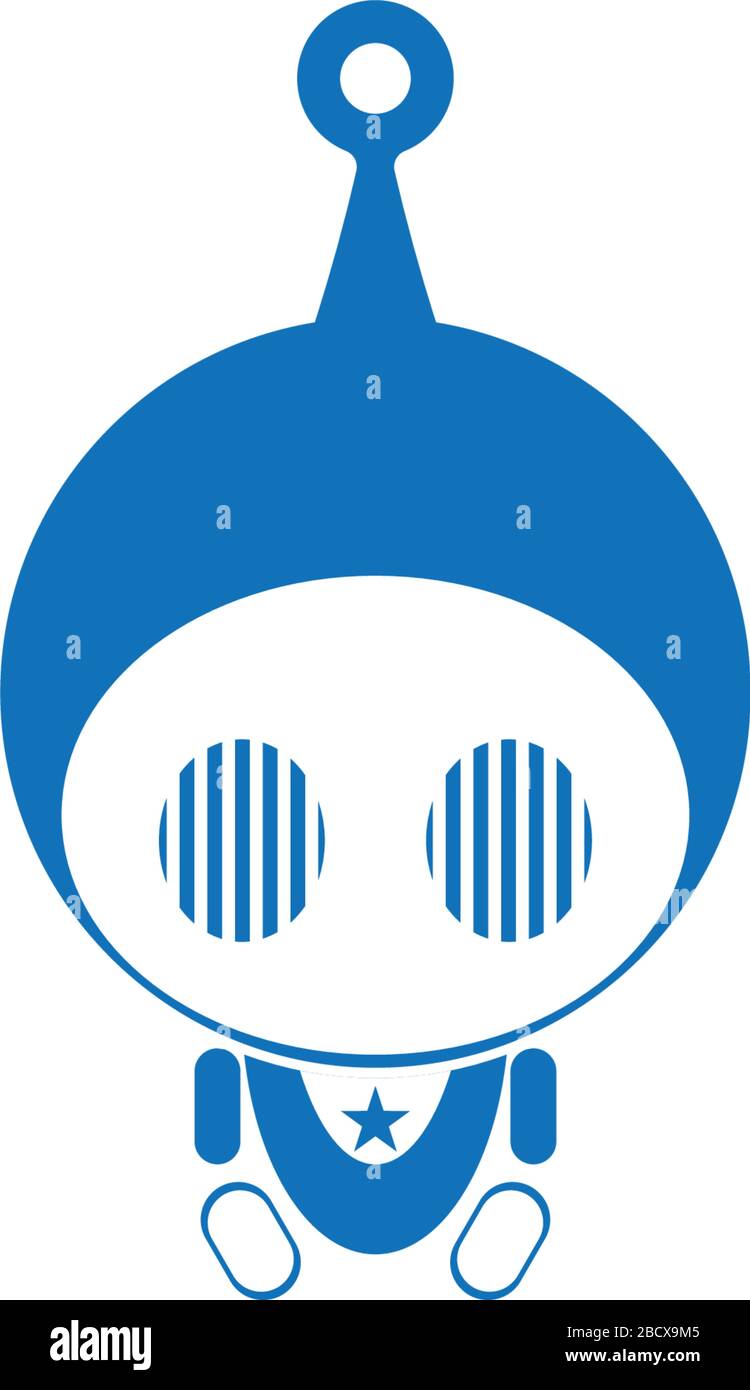 Robot toy symbol chatbot Stock Vector Images - Alamy