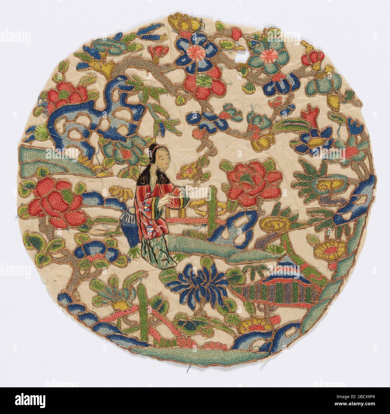 Roundel. Research in ProgressRoundel with a young lady seated in a ...