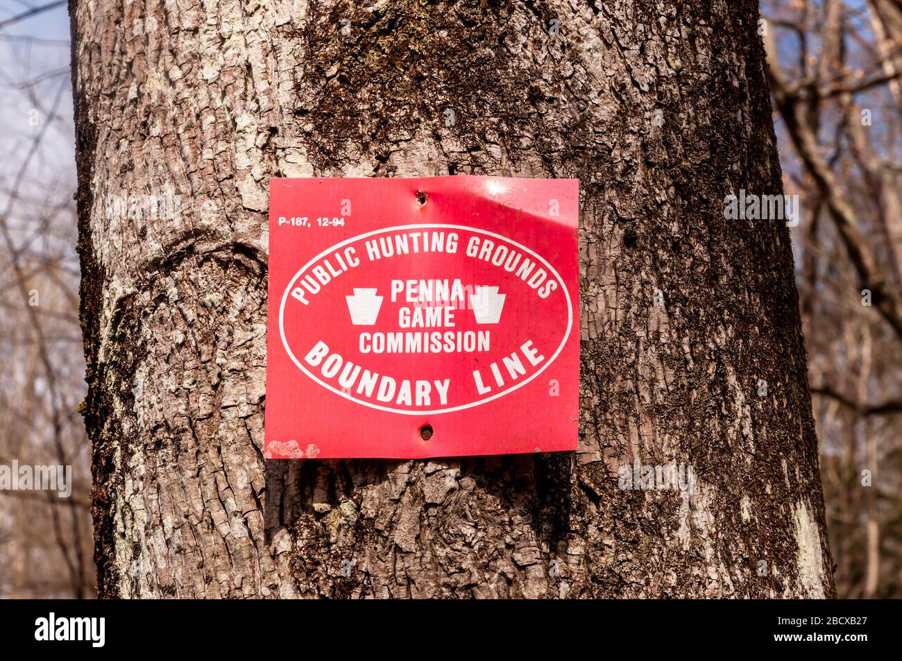 Pennsylvania game commission sign hi-res stock photography and images ...