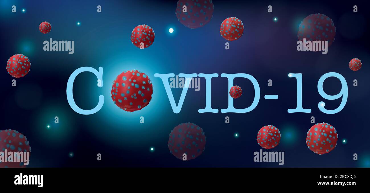 Coronavirus disease. Microscopic view. COVID-19 viruses that cause harm ...