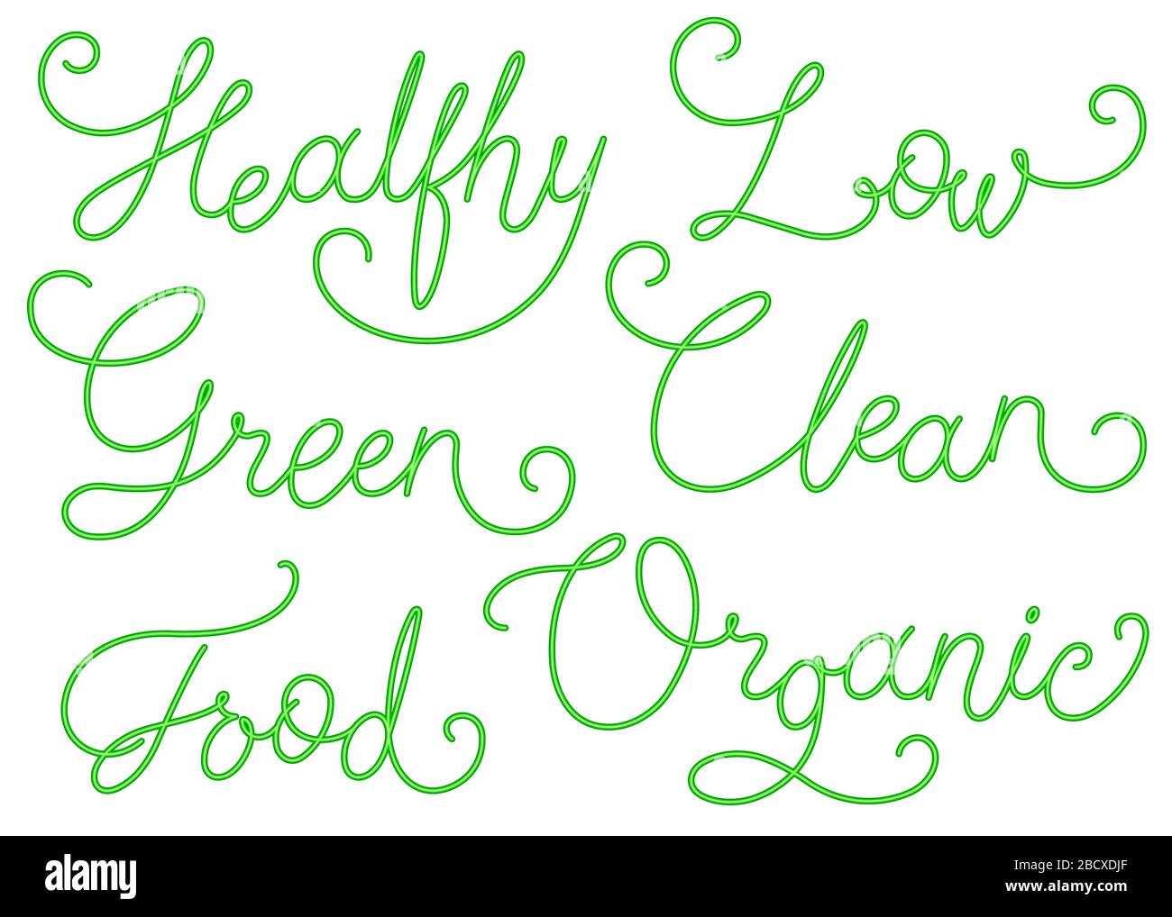 Eco Product Calligraphy Inscription Stock Vector Image & Art - Alamy