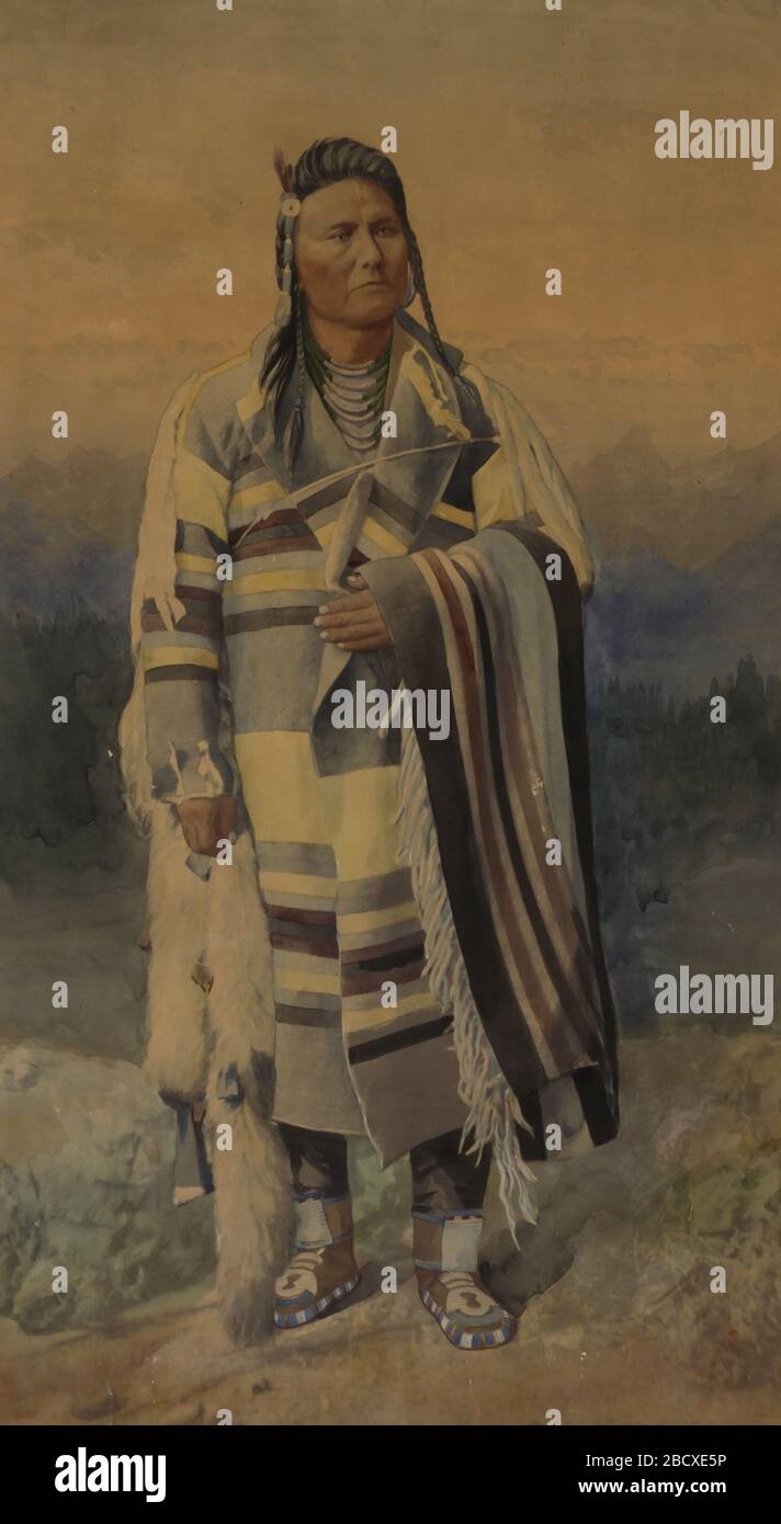 Chief Joseph of the Nez Perce. Chief Joseph of the Nez Perce Stock ...