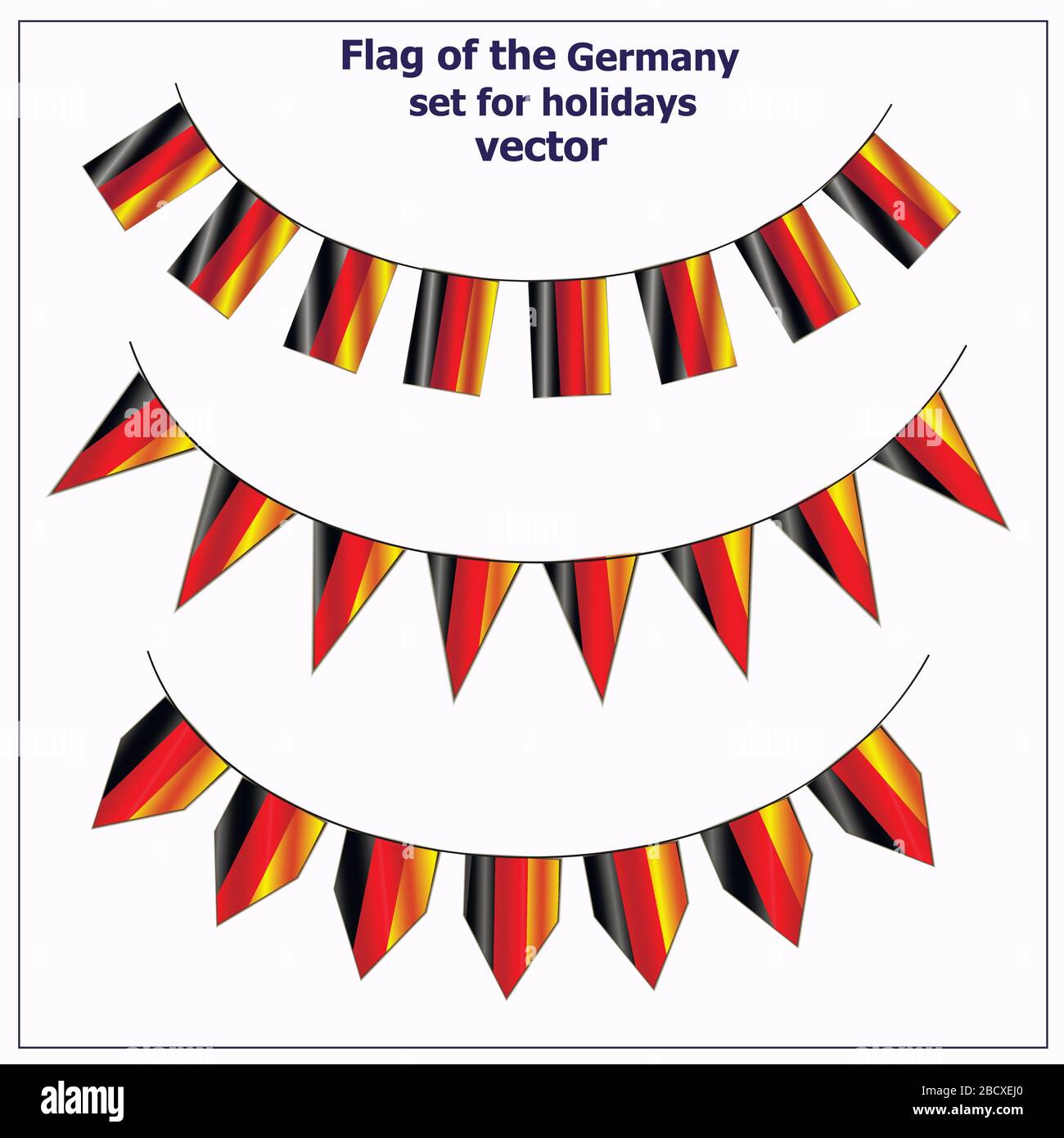 Bright set with flags of Germany for holidays. Happy Germany day flag ...