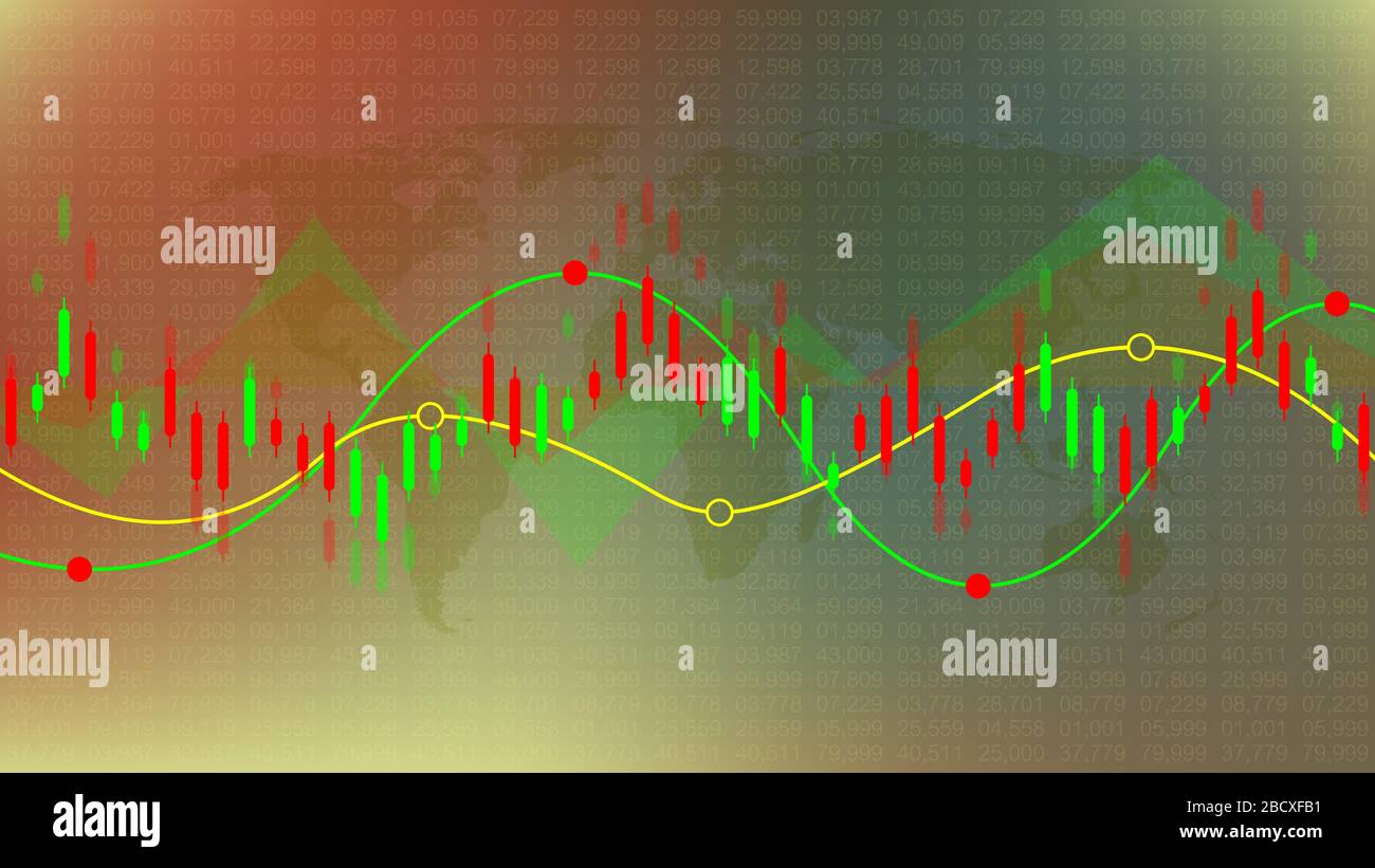 Stock market background or forex trading business graph chart for ...