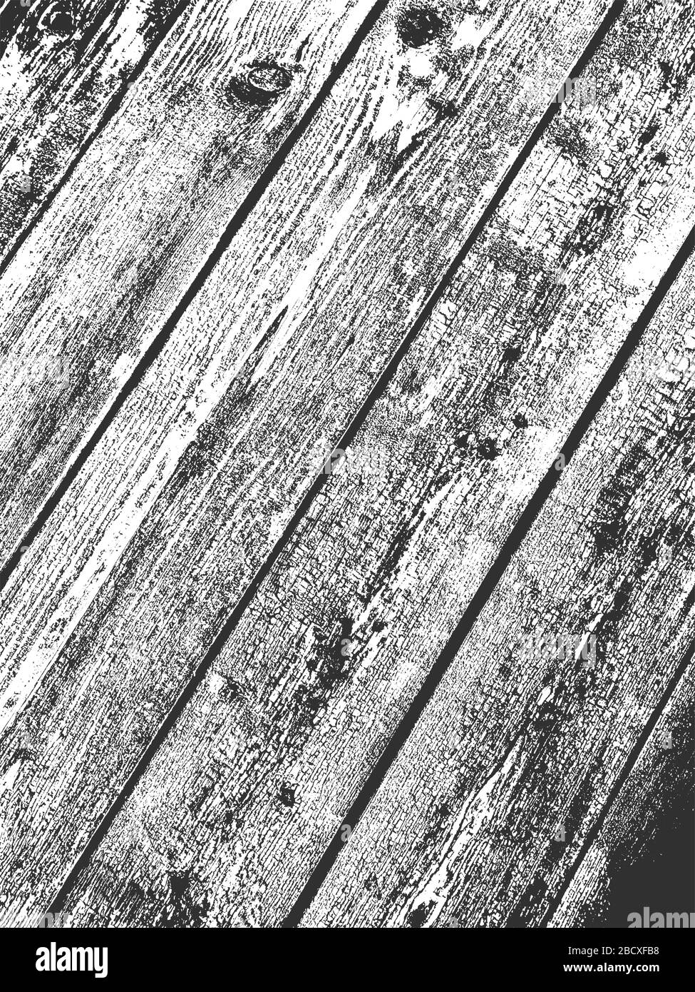 Distress old dry wooden texture. Black and white grunge background ...