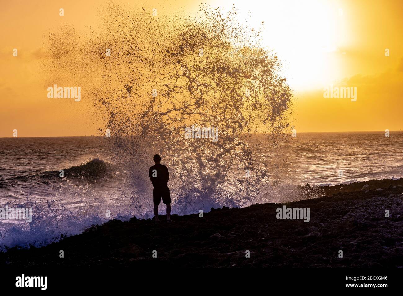 Man waves hi-res stock photography and images - Alamy