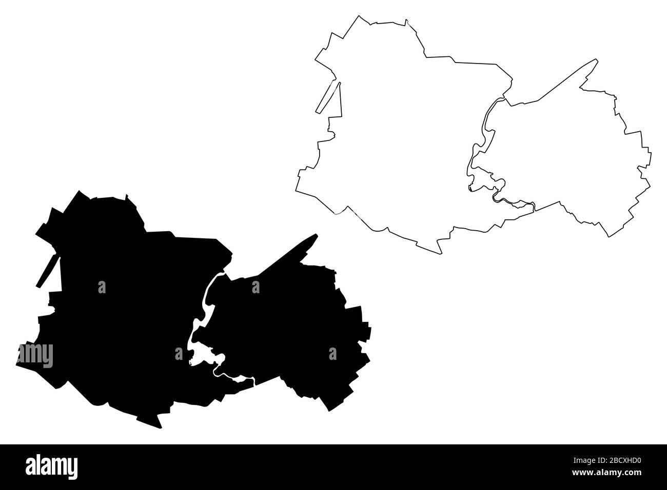 Yoshkar Ola City (Russian Federation, Russia, Mari El Republic) map ...