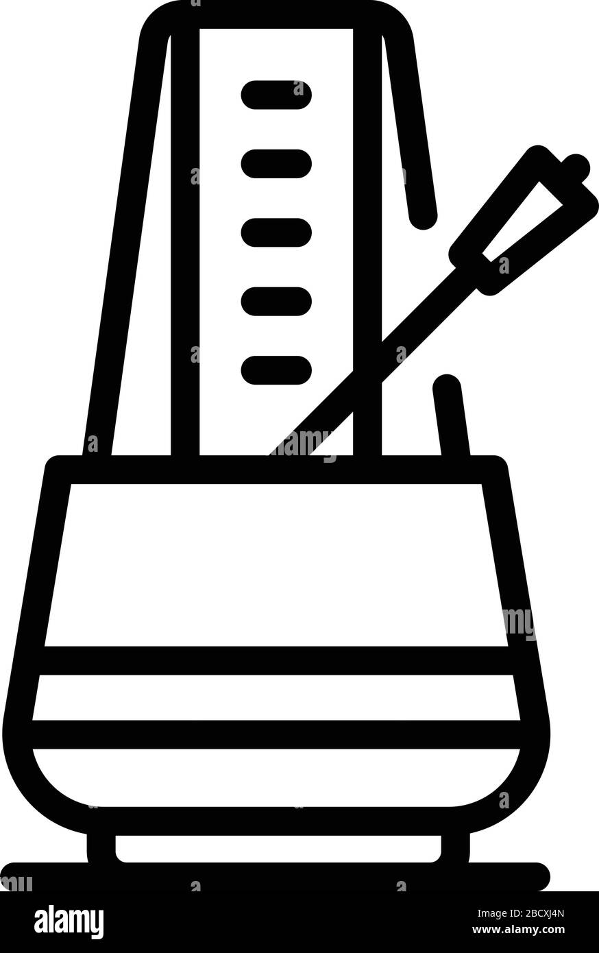 Metronome symbol Black and White Stock Photos & Images - Alamy