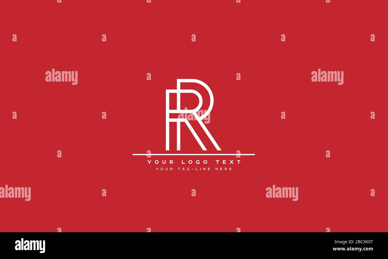 Abstract Letter R, RR Logo Design Stock Vector Image & Art - Alamy