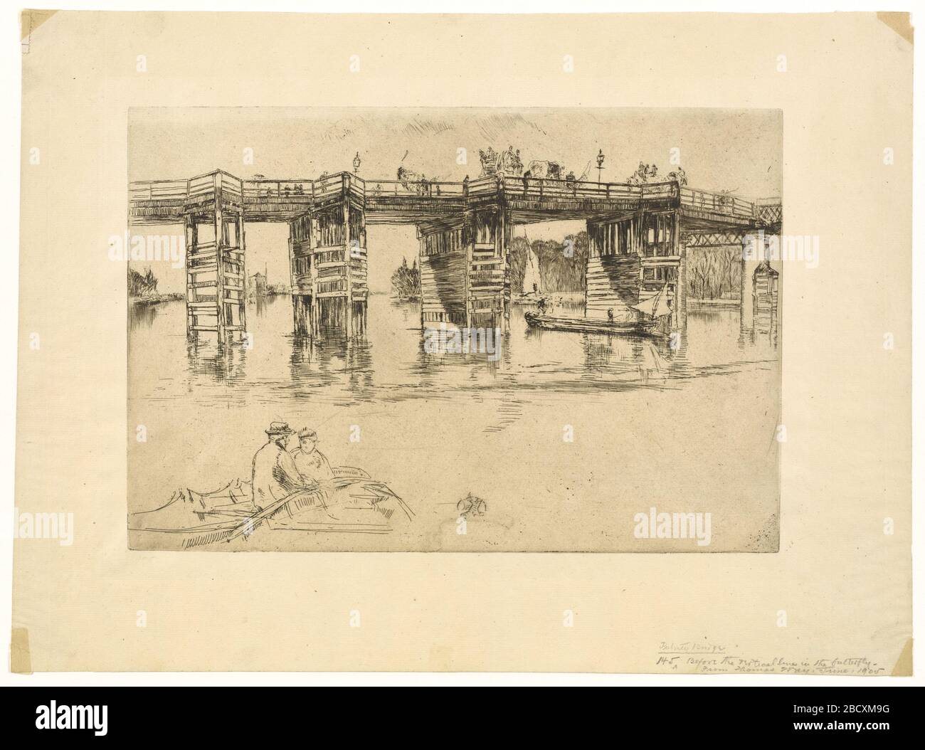 London bridge painting old hi-res stock photography and images - Alamy