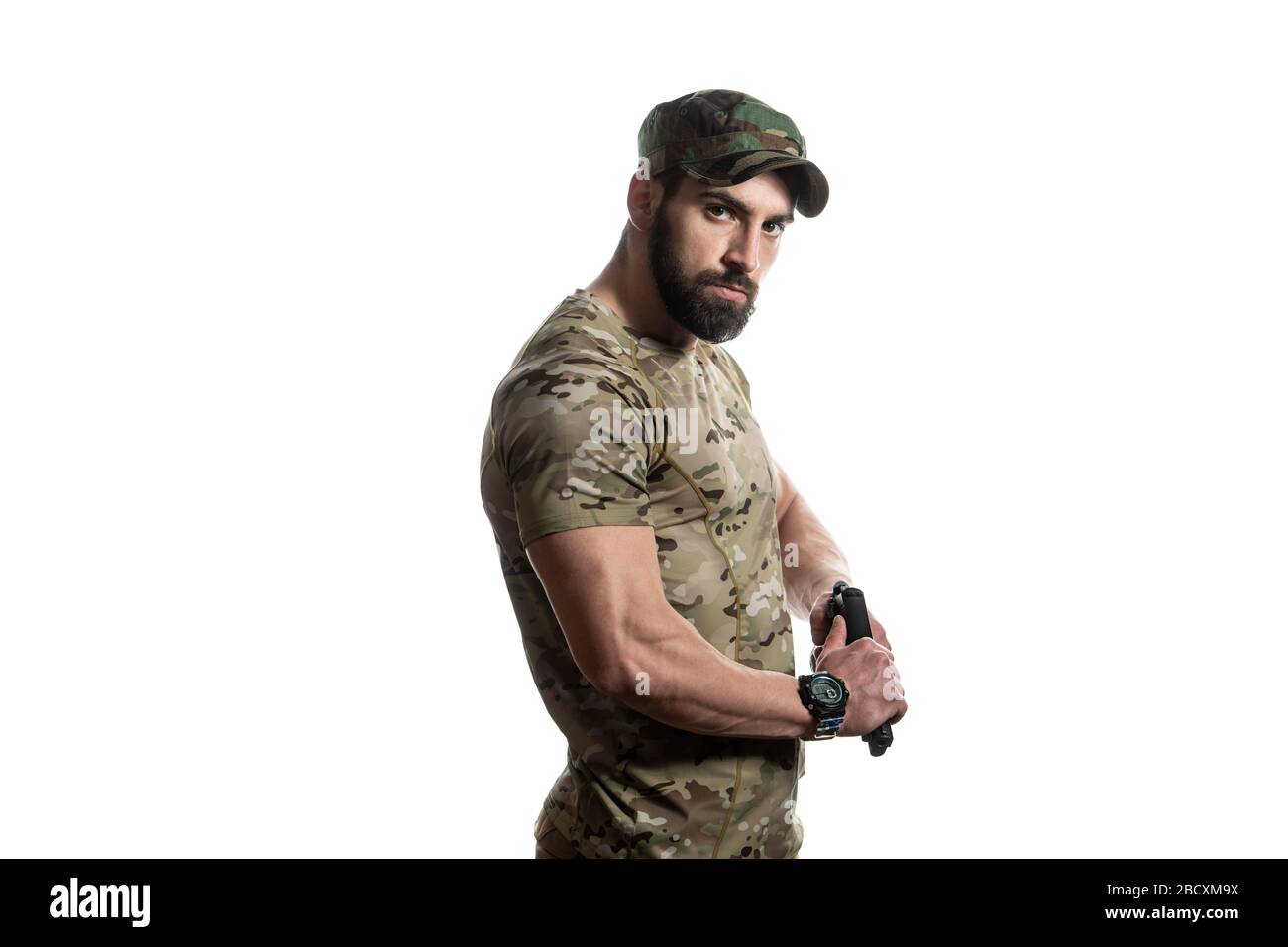 American Marine Corps Special Operations Modern Warfare Soldier With ...