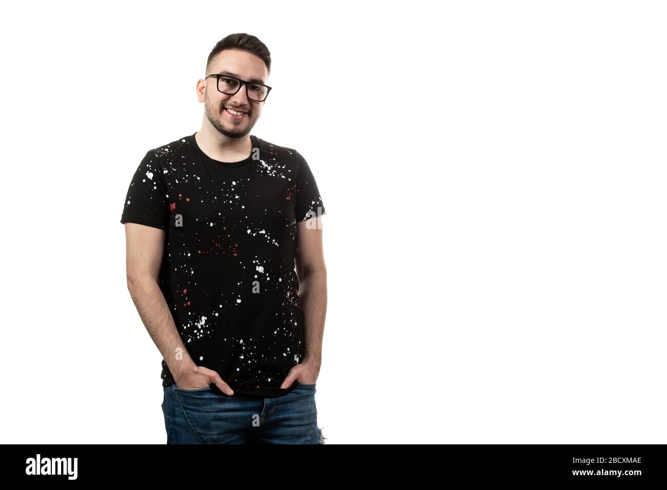 Close up portrait handsome male Cut Out Stock Images & Pictures - Alamy