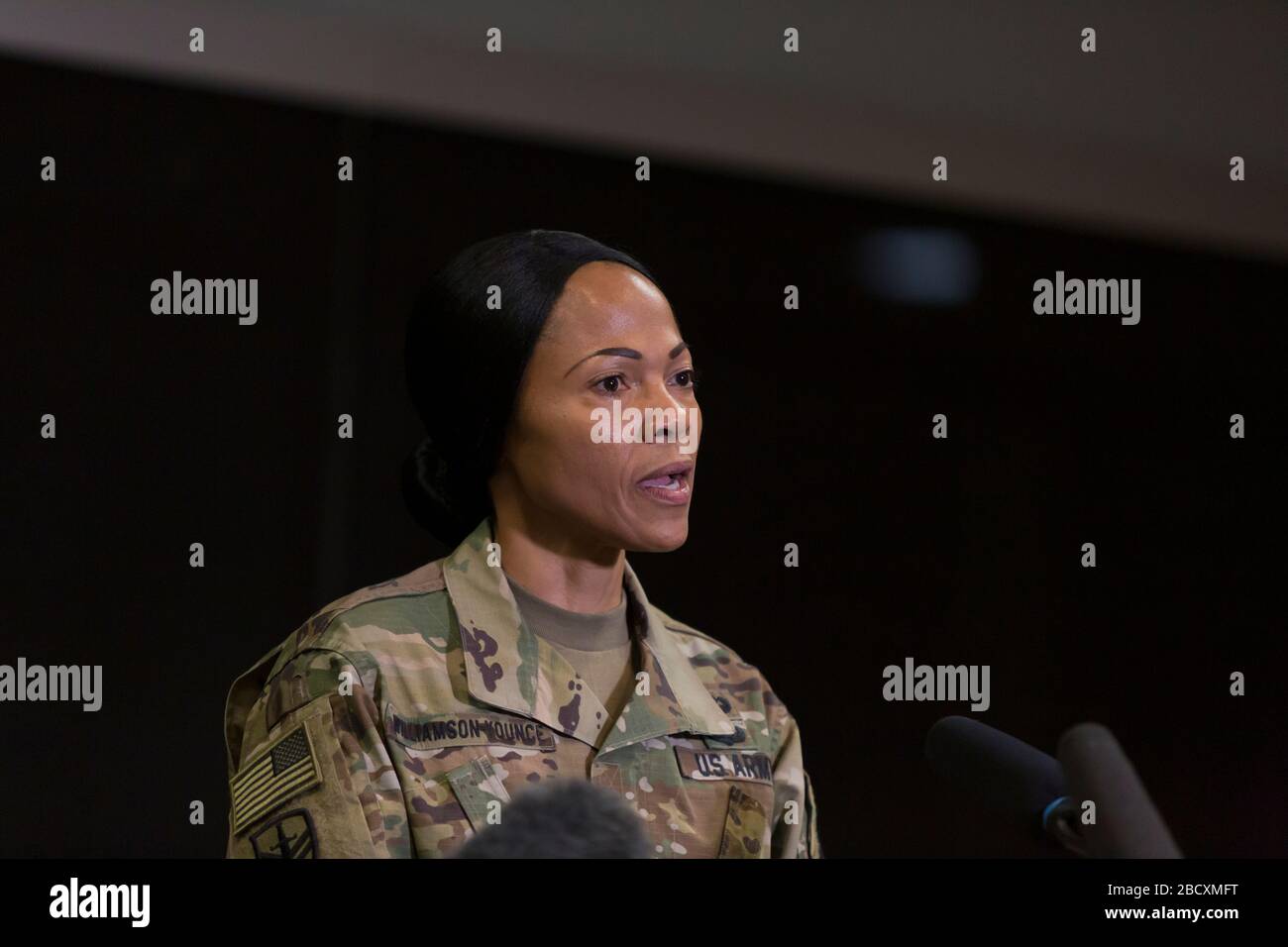 Colonel Hope Williamson Younce, commander of the 627th Hospital Center ...