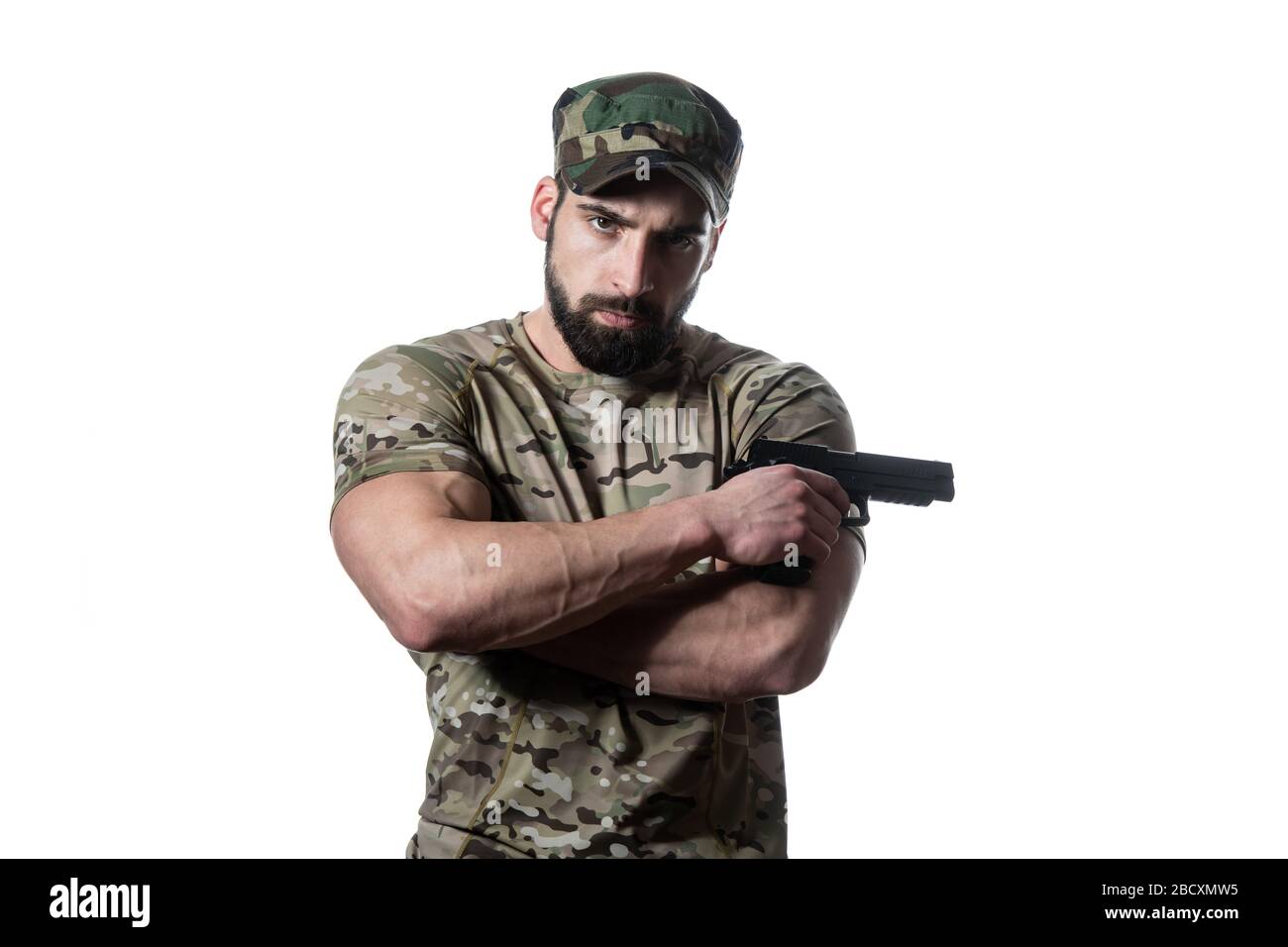 American Marine Corps Special Operations Modern Warfare Soldier With ...