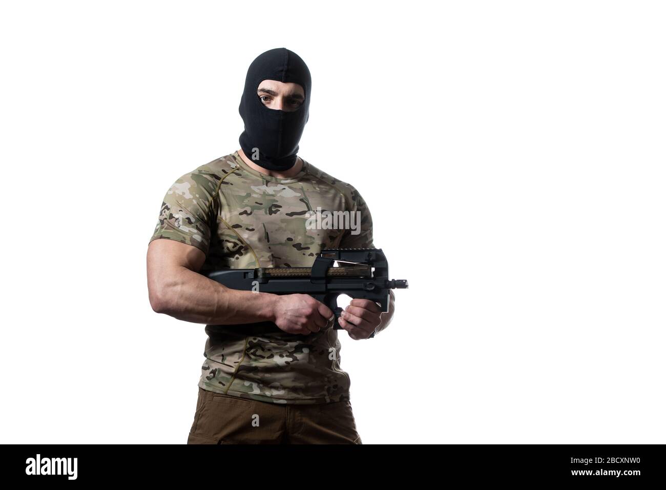 American Marine Corps Special Operations Modern Warfare Soldier With ...