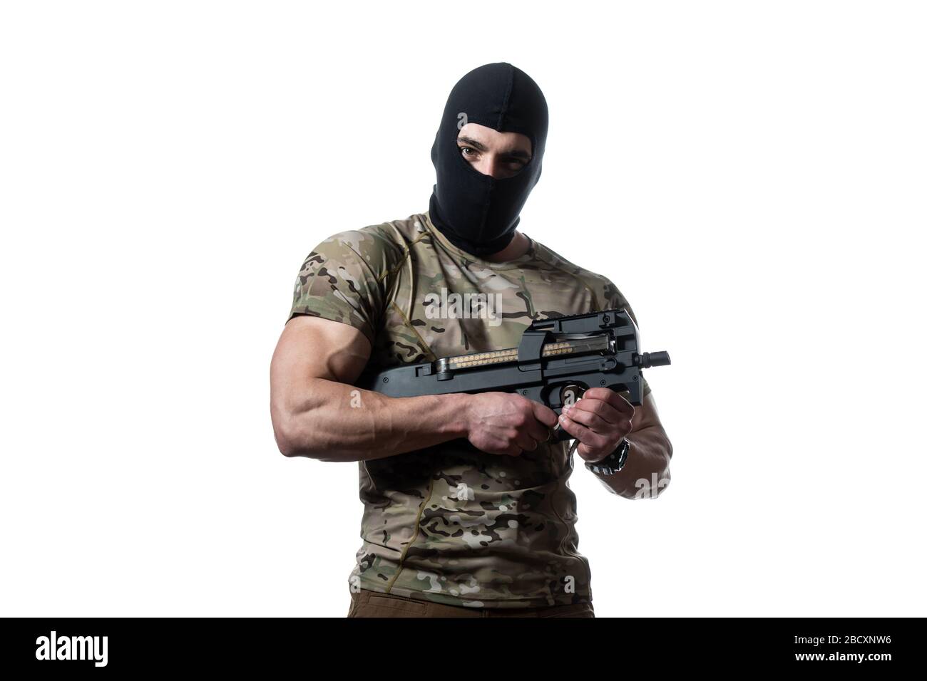 American Marine Corps Special Operations Modern Warfare Soldier With ...