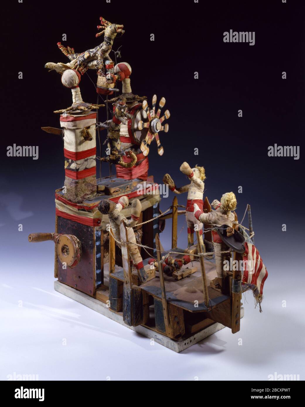 Boxing Ring Crank Toy Stock Photo - Alamy