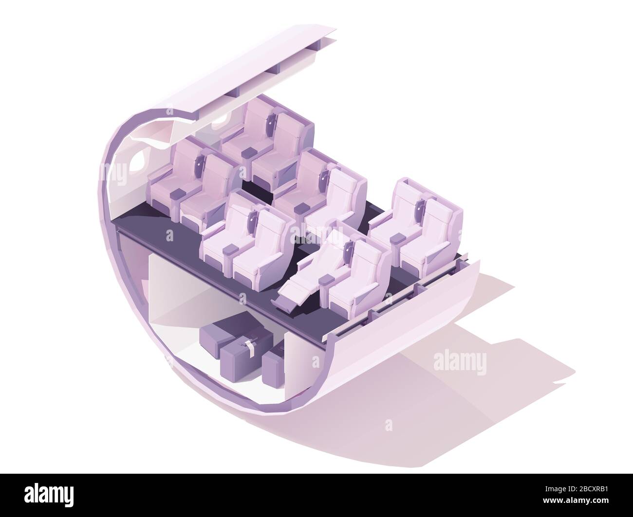 Aircraft interior business travel Stock Vector Images - Alamy