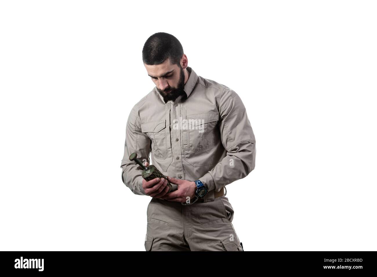 Man get a detonator for bomb hi-res stock photography and images - Alamy