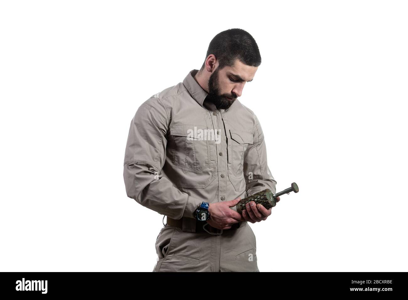 Man get a detonator for bomb hi-res stock photography and images - Alamy