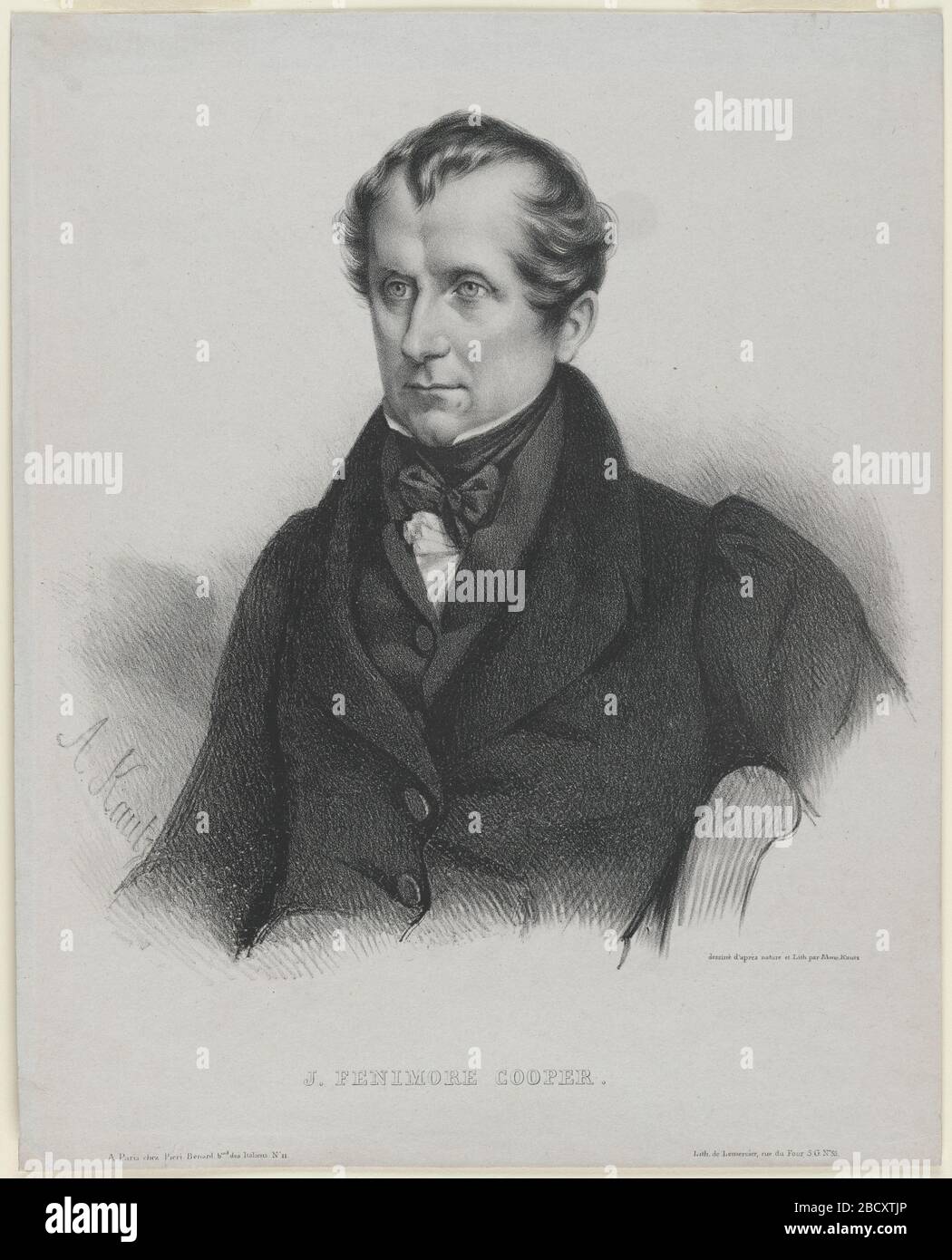 James fenimore cooper portrait hi-res stock photography and images - Alamy