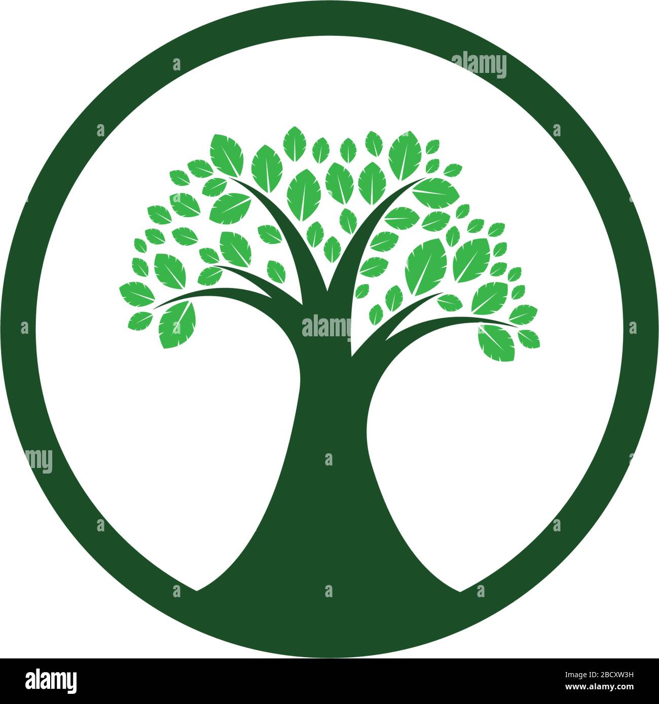 Tree icon logo template vector illustration Stock Vector Image & Art ...