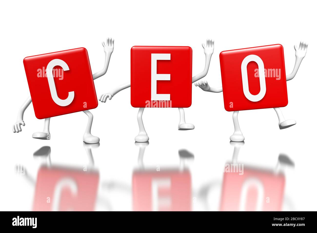 3D red cubes word - ceo (chief executive officer Stock Photo - Alamy