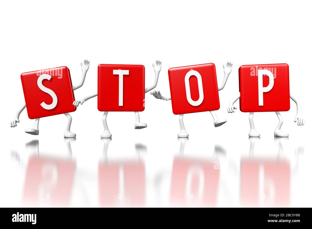 Stop comic word hi-res stock photography and images - Alamy